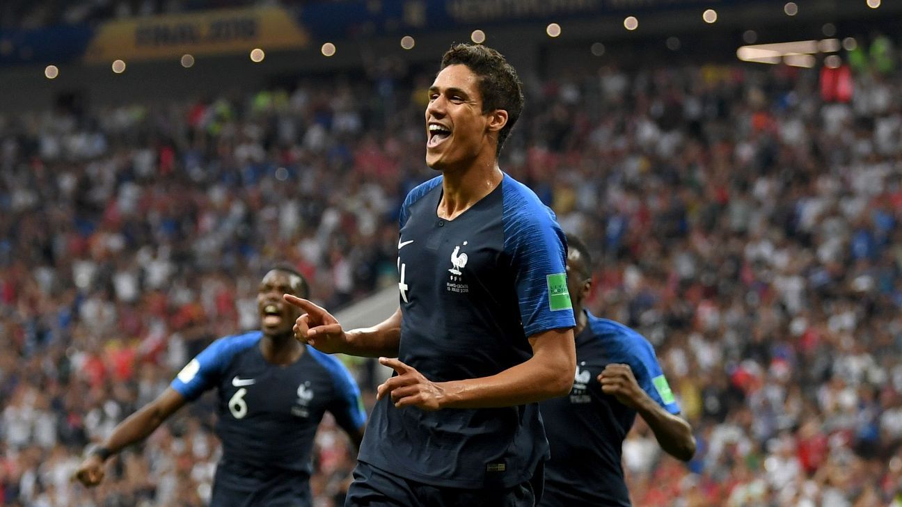 Raphael Varane ganó Champions y Mundial - ESPN