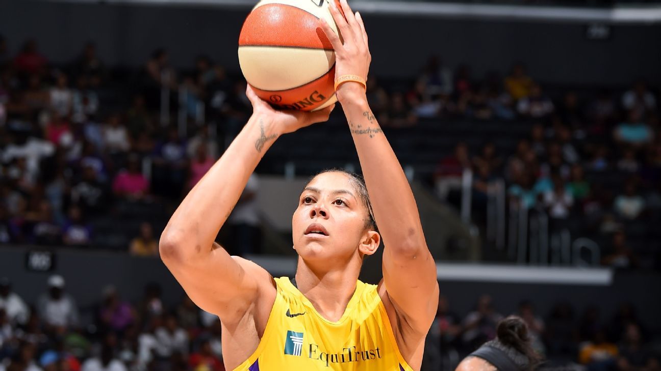 Sparks' Candace Parker nets 5,000th point with first-half FT - ESPN