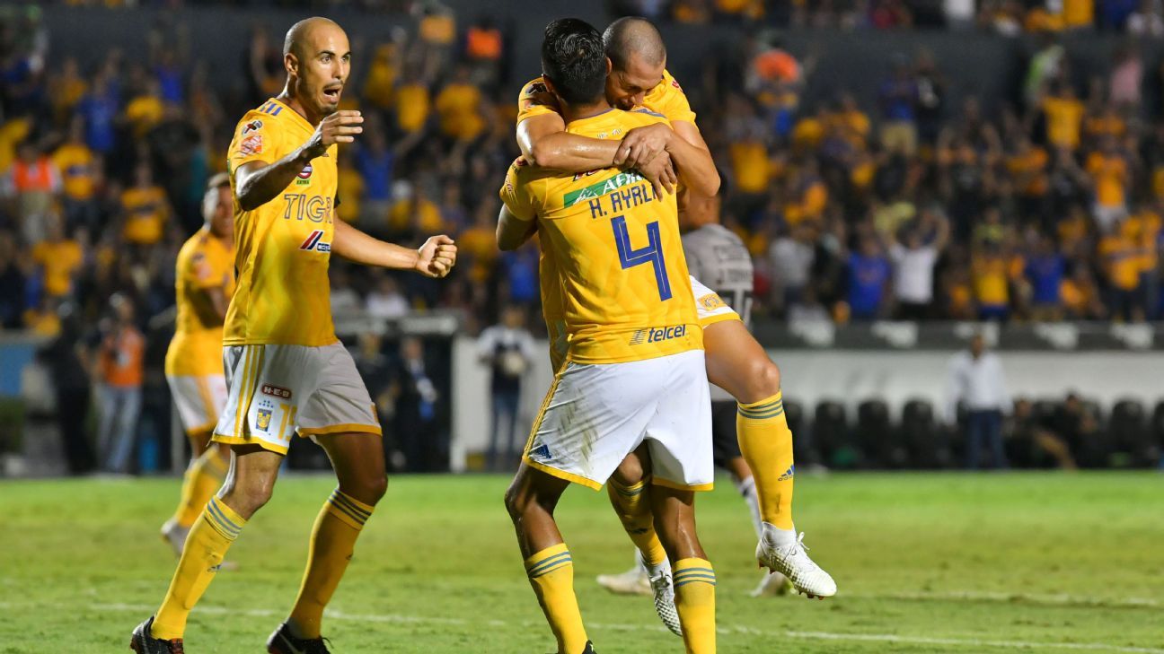 Jorge Torres Nilo celebra primer gol de liga con Tigres - ESPN