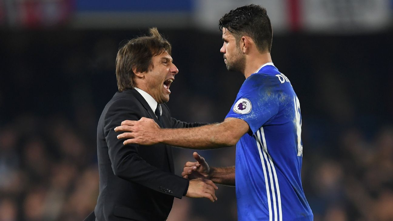 Insólito ida y vuelta entre Diego Costa y Conte: "Gente estúpida" - ESPN