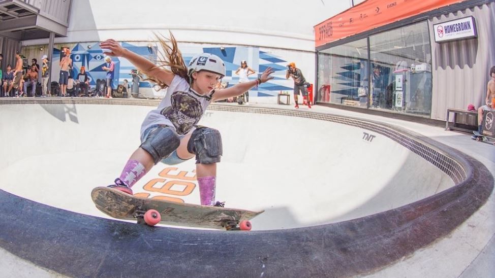 A skatista Melissa Lobo, que aos 12 anos já é 4ª do ranking nacional - ESPN