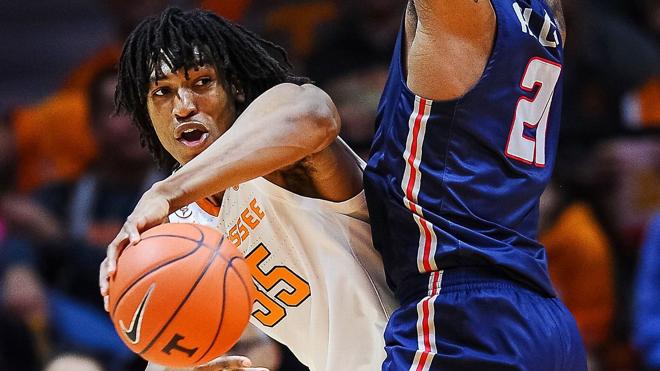 Tennessee's Yves Pons (facial injury) out vs. Florida - ESPN