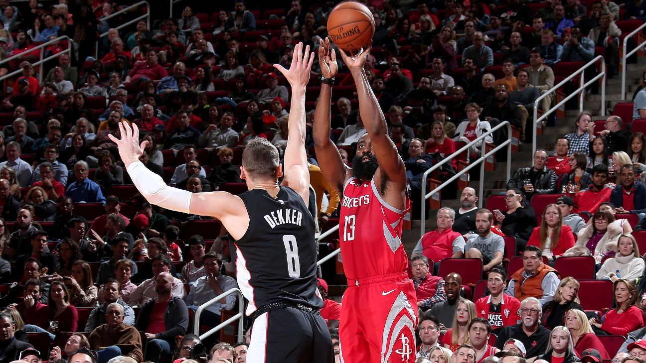 Los Rockets hicieron un récord histórico de triples - ESPN