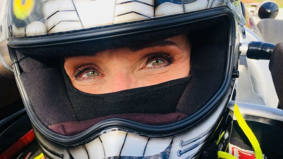 Nearly 52, jet dragster pilot Elaine Larsen is just getting warmed up ...