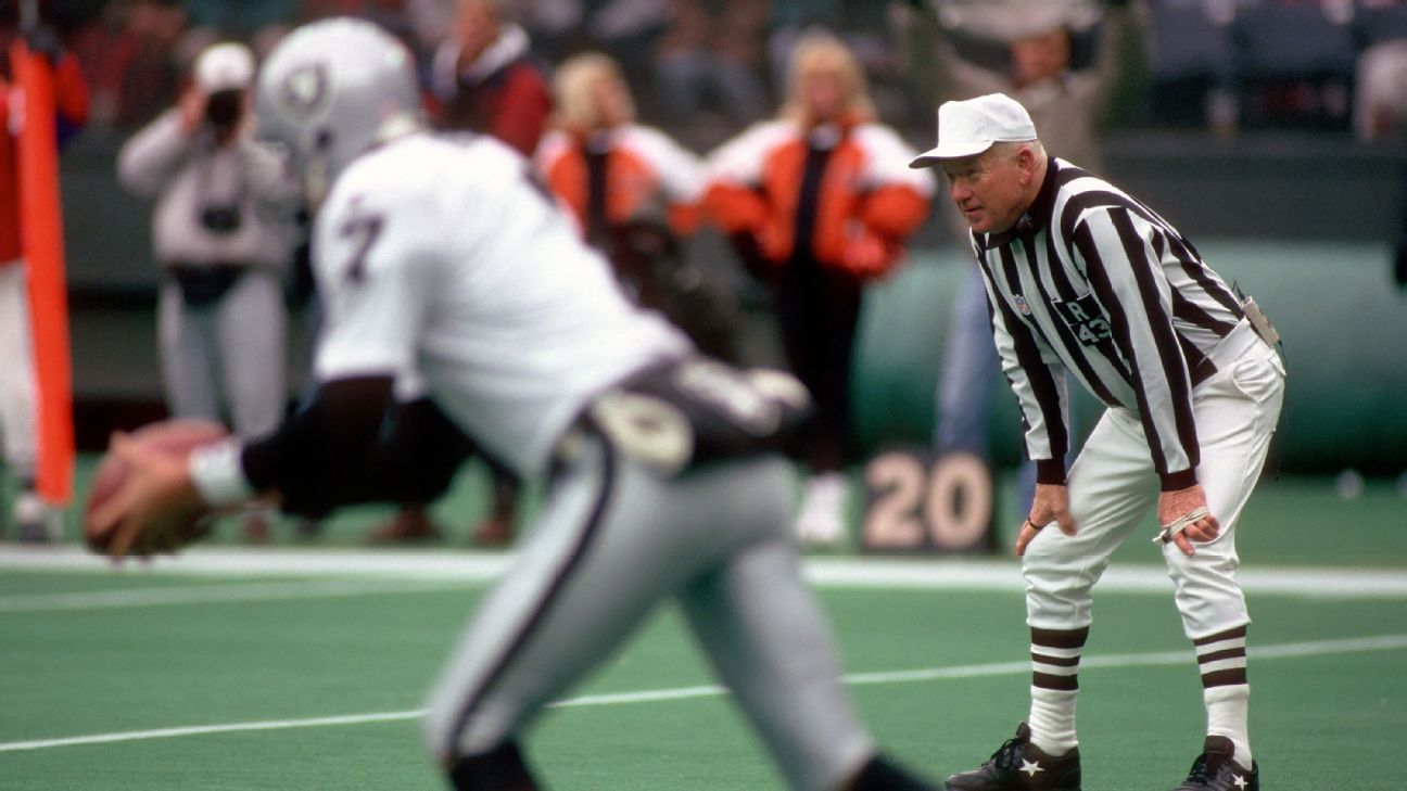 Falleció a los 87 años de edad Red Cashion, ex réferi de la NFL - ESPN
