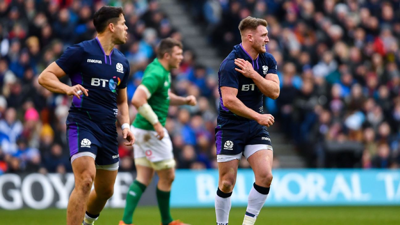 Stuart Hogg se lesionó y podría perderse todo el Seis Naciones - ESPN
