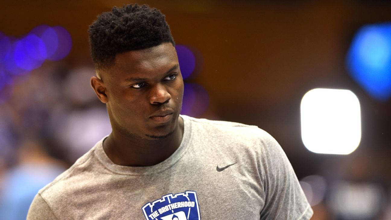 Zion: Com apenas 20 segundos no clássico entre Duke e North Carolina ...