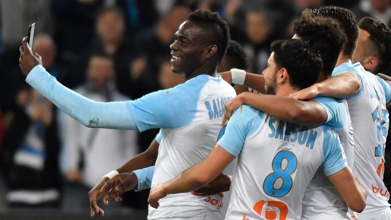 Mario Balotelli celebrates with Instagram video after goal in Marseille ...