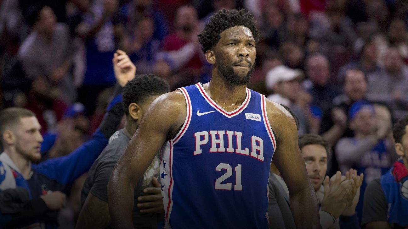Embiid (knee) may miss 76ers' playoff opener - ESPN