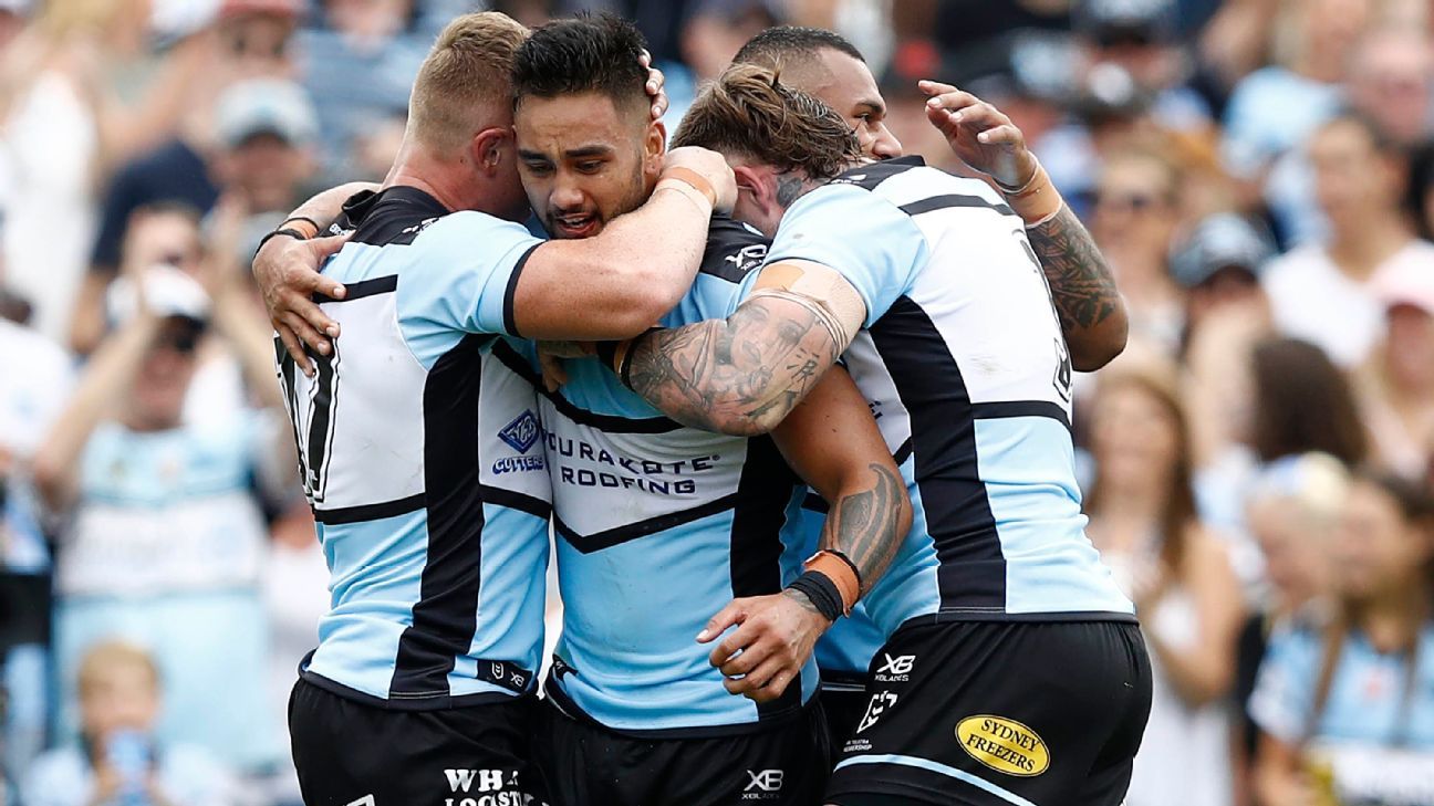 NRL Cronulla Sharks celebrate Paul Gallen milestone with win - ESPN