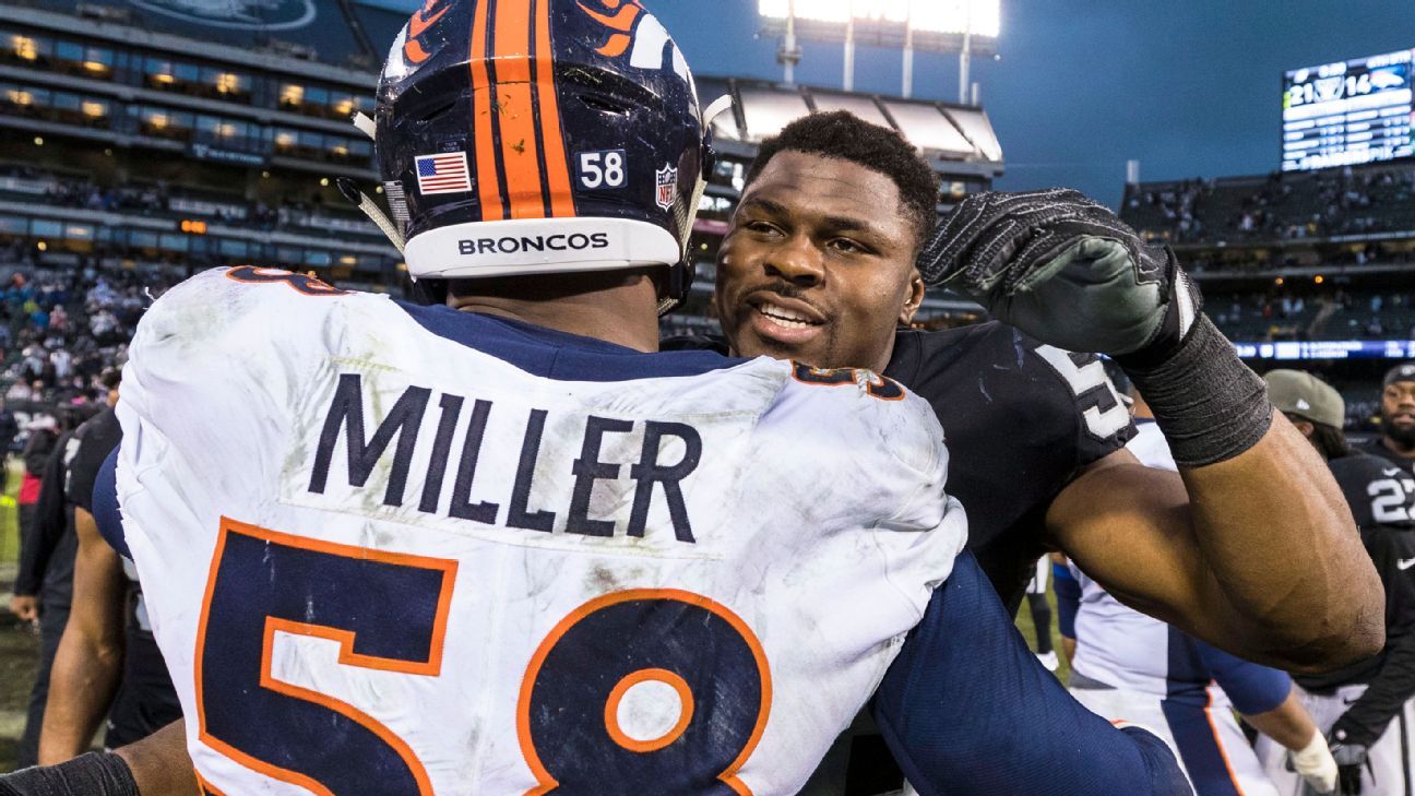 Von Miller and Khalil Mack's mutual admiration pass-rushing society - ESPN