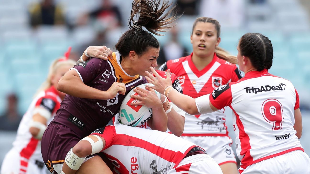 Broncos smash Dragons to retain NRLW title - ESPN