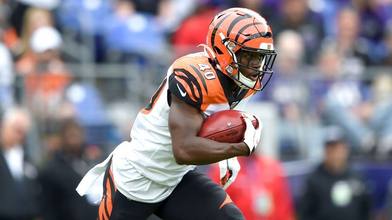 Brandon Wilson opens the Bengals' game with a 92-yard kickoff return TD ...