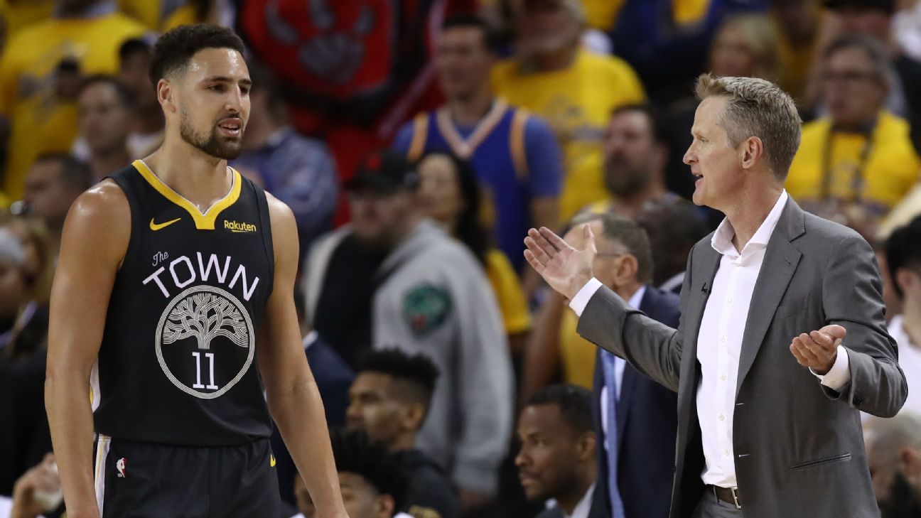 Steve Kerr aclara comentario sobre Klay Thompson. - ESPN