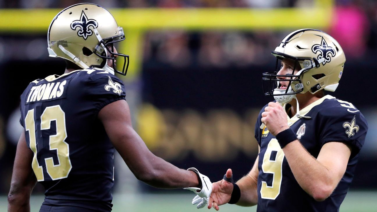 Saints' passing game can't rely solely on Michael Thomas - ESPN - New ...