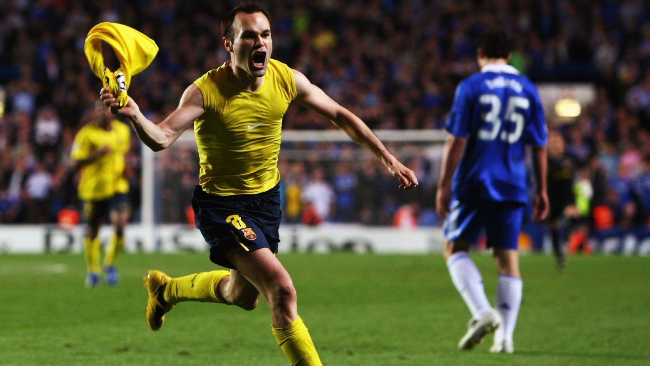Iniesta calls children conceived after epic '09 Barcelona-Chelsea clash ...
