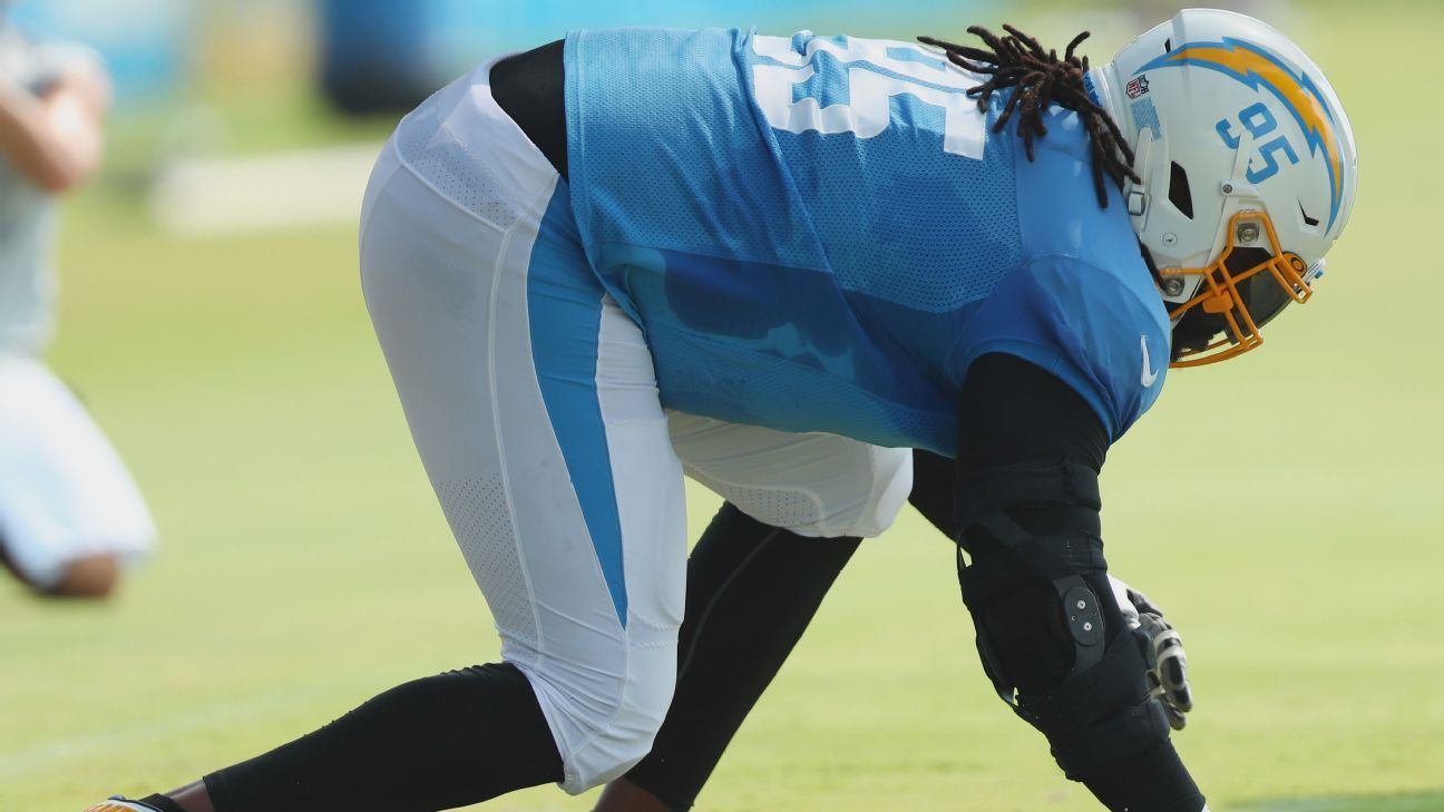 Chargers' 53-man roster projection sees heavy emphasis on line play - ESPN