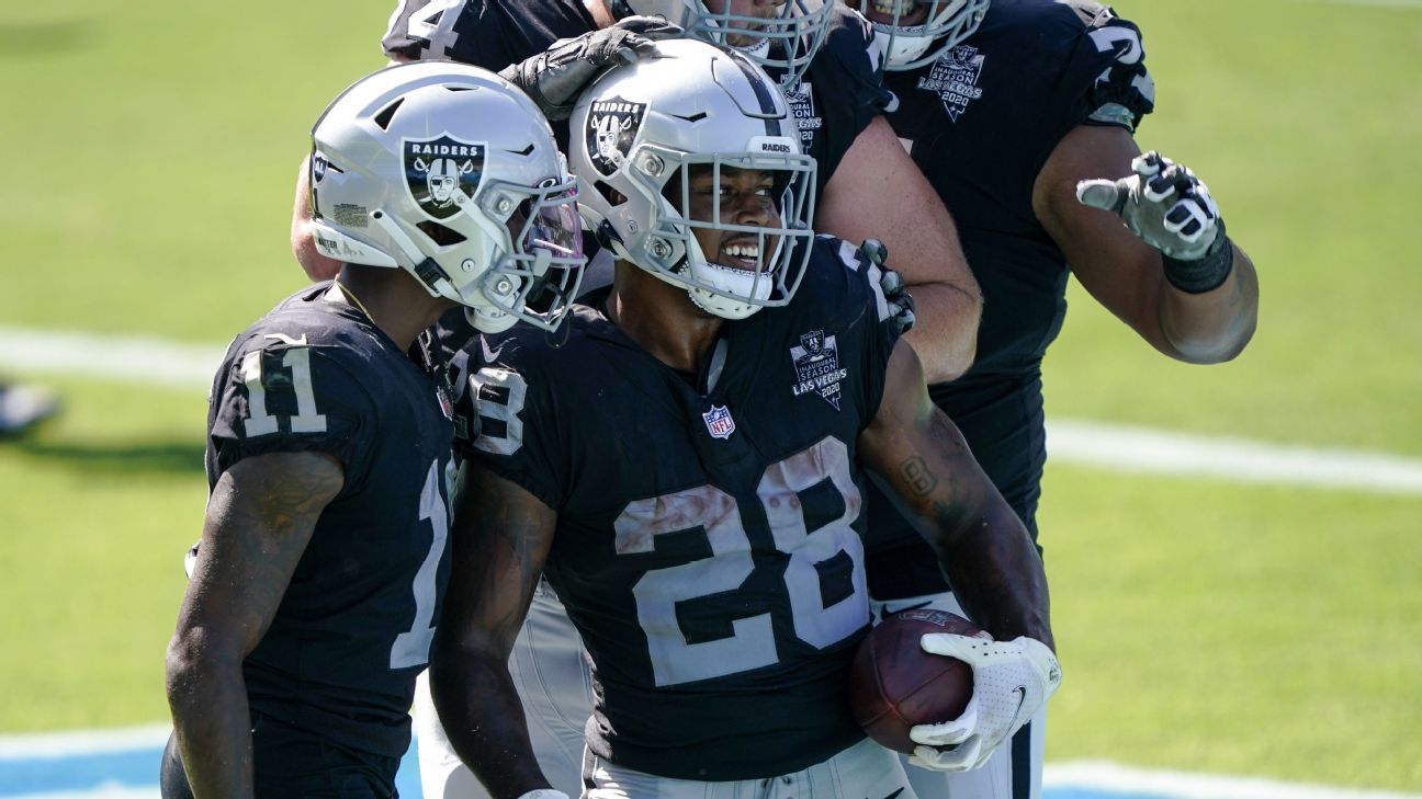 Josh Jacobs outperforms Christian McCaffrey (barely) in Raiders' win ...