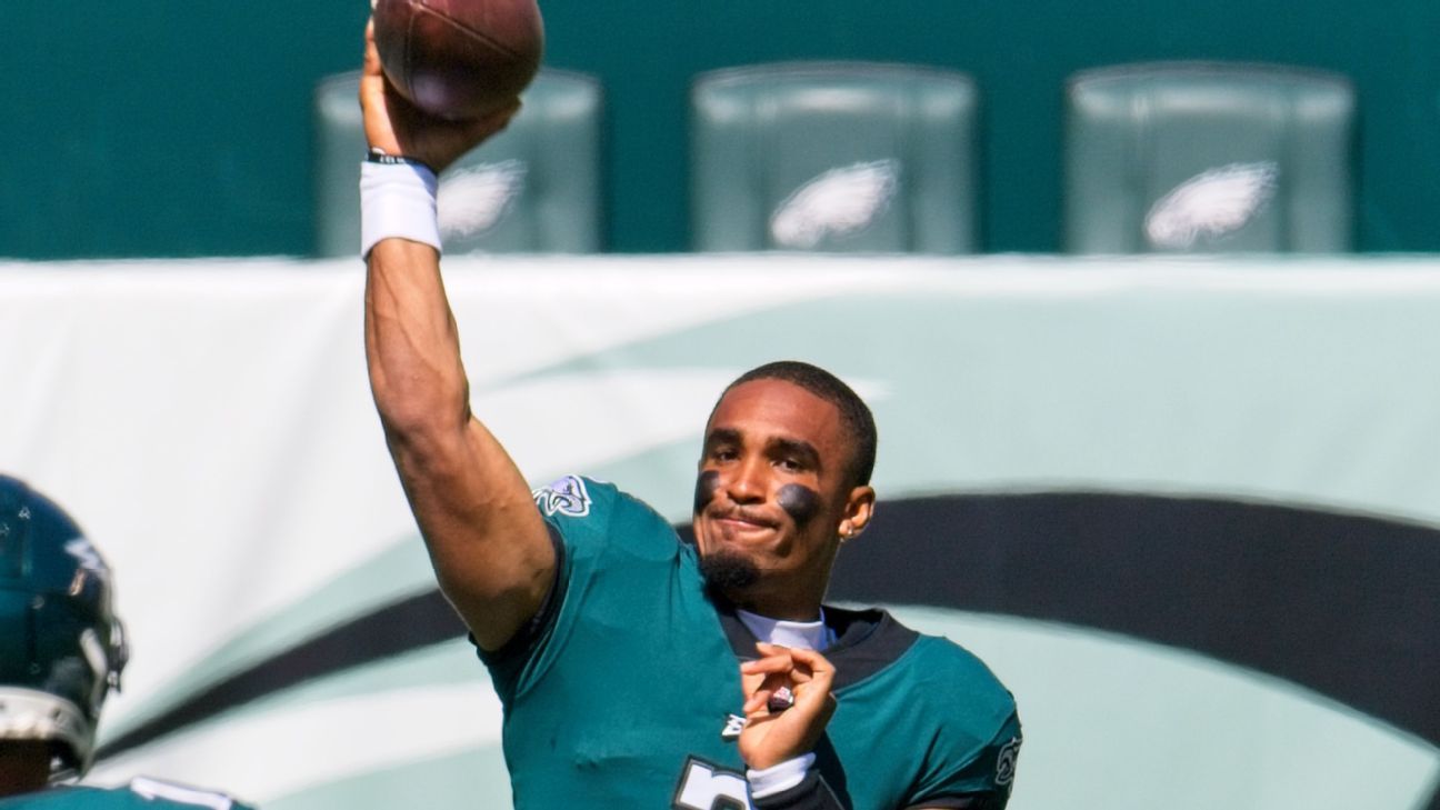 Eagles have introduced QB Jalen Hurts into a game; now what? - ESPN ...