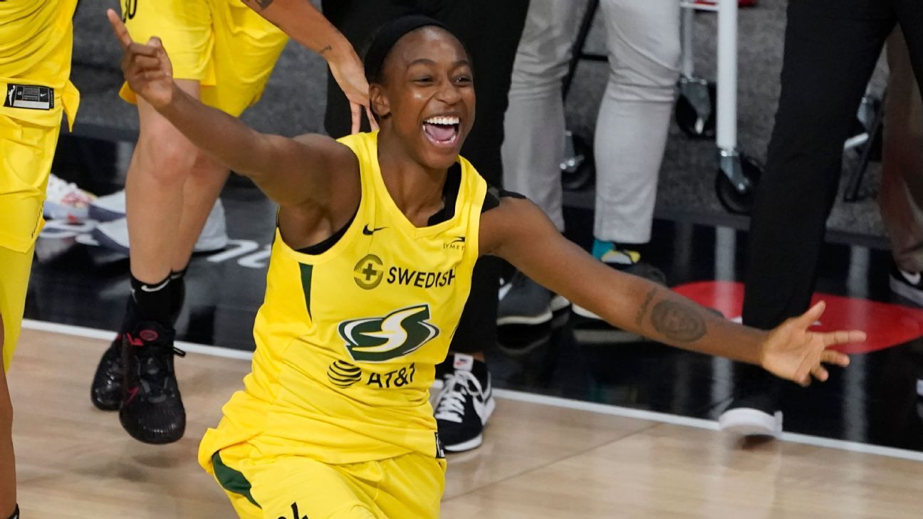Emotional Jewell Loyd dedicates Seattle Storm's WNBA title to Kobe ...