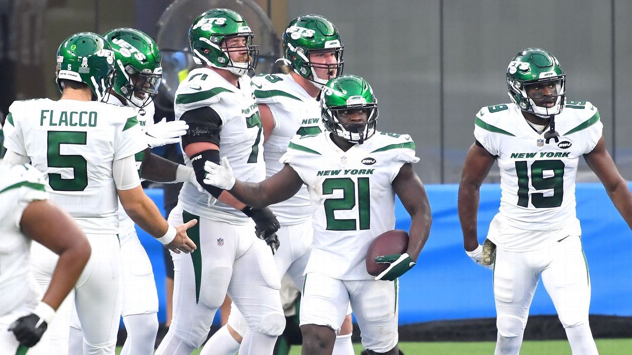 New York Jets RB Frank Gore and Frank Gore Jr. score touchdowns on the ...