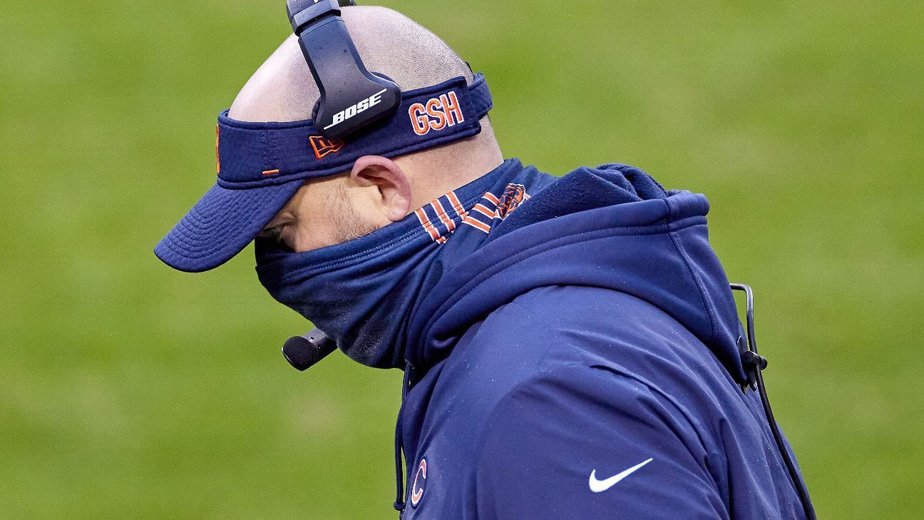 Matt Nagy aún se siente apoyado por la gerencia de Bears - ESPN