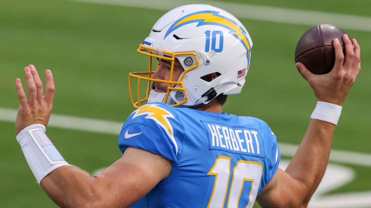 Justin Herbert impone récord de pases de touchdown para novato en la ...