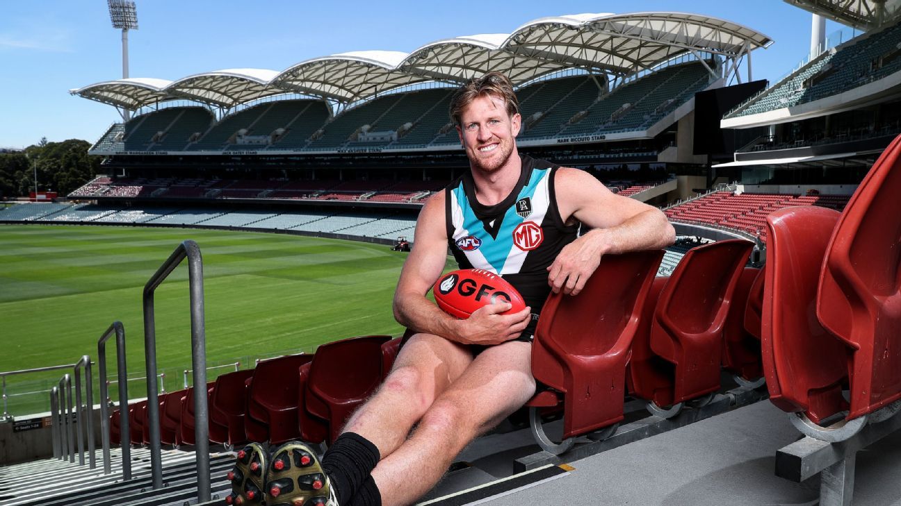 AFL 2021 Port Adelaide Power's captain Tom Jonas expects to win flag - ESPN