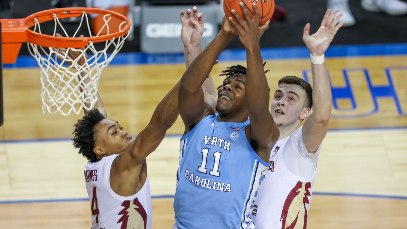 North Carolina Tar Heels freshman center Day'Ron Sharpe declares for ...