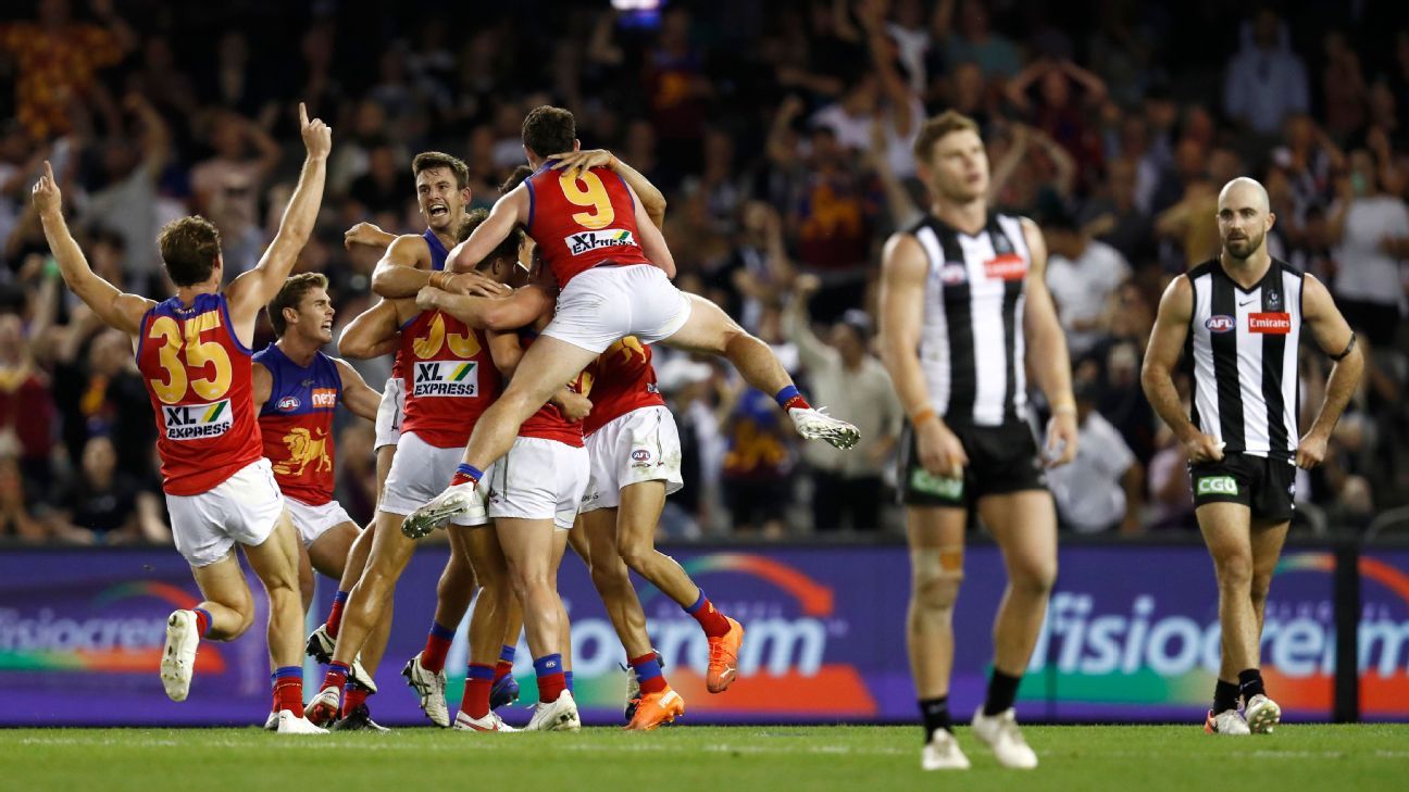 Brisbane Lions Beat Collingwood Magpies After The Siren In Afl Espn