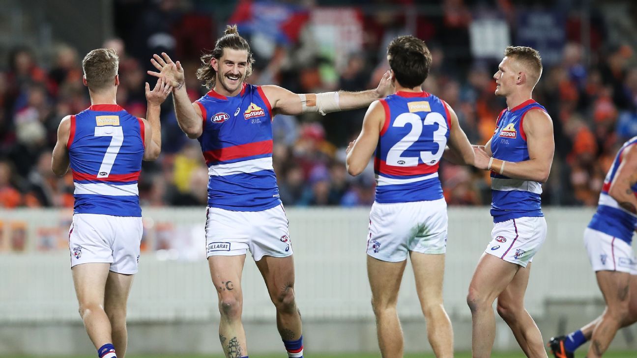 AFL Round 6 Western Bulldogs defeat GWS Giants to stay unbeaten in AFL ...