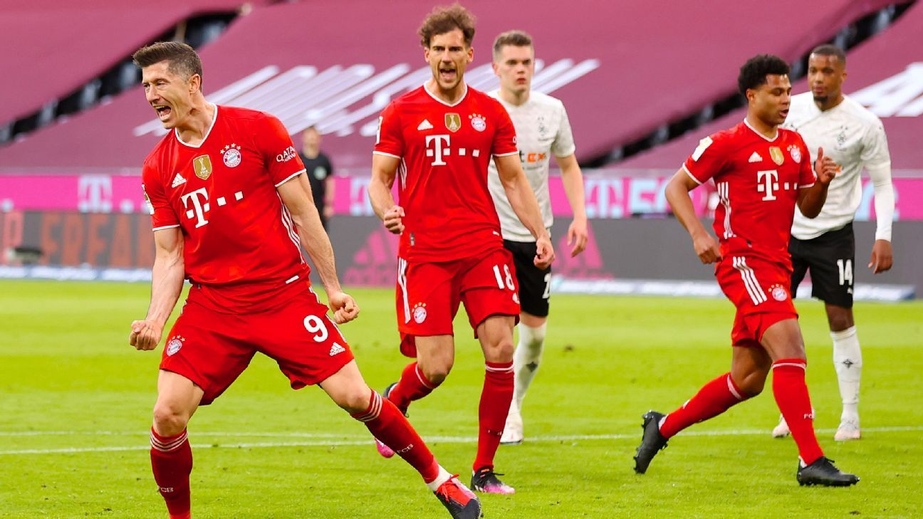 Stats: Bayern Munich's 9th straight Bundesliga win, Lewandowski's 39 ...