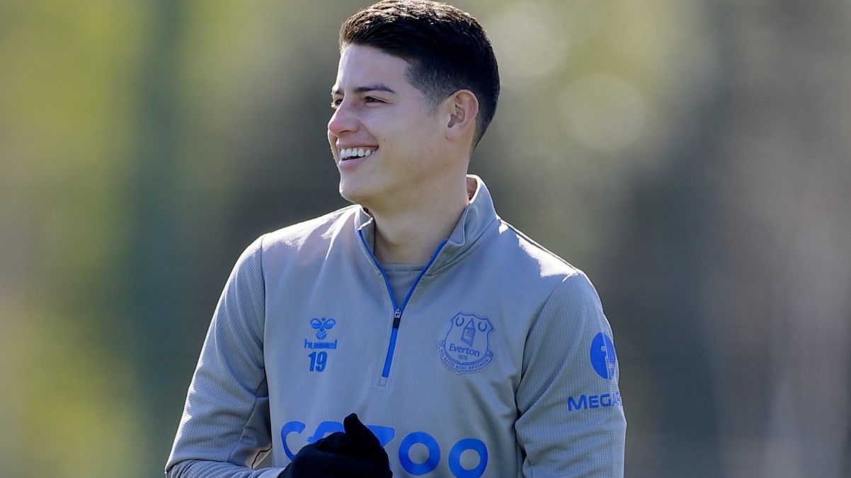 James Rodríguez está disponible para jugar el partido de Everton contra ...