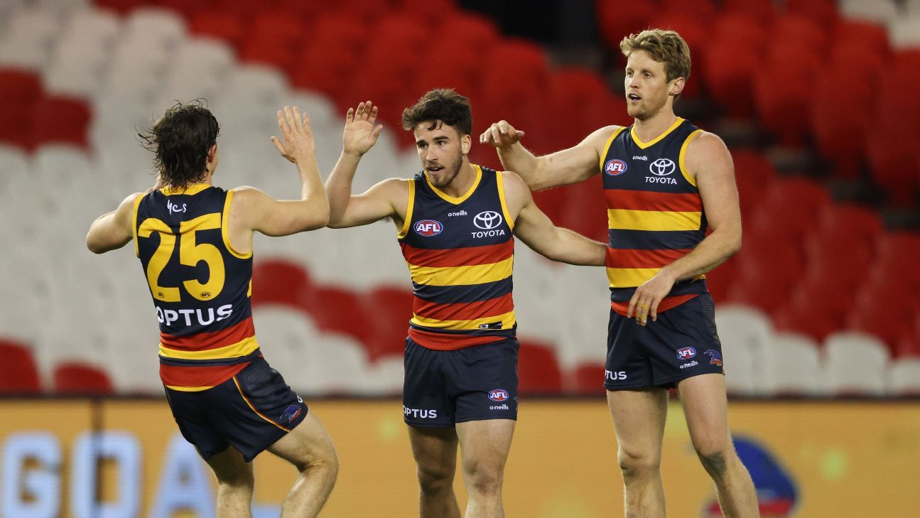 AFL Round 19 Adelaide Crows clip Hawthorn Hawks' wings in 19-point win ...