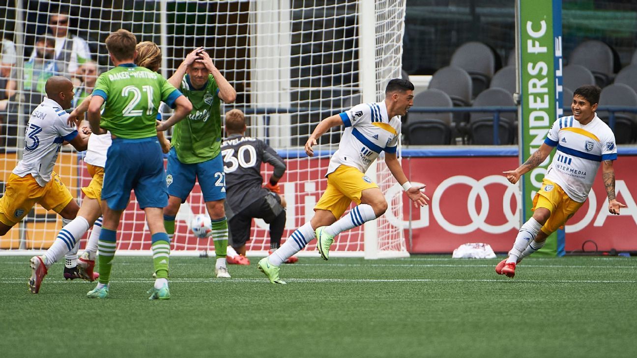 Seattle Sounders FC vs. San Jose Earthquakes - Football Match Report ...