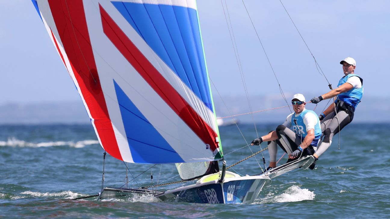 Team GB sailors Dylan Fletcher, Stuart Bithell win sensational gold in ...