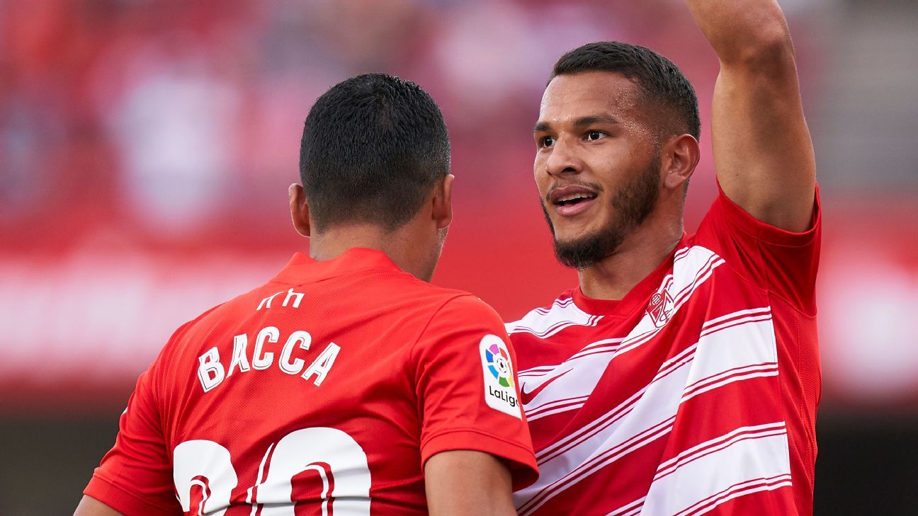 ¡Conexión colombiana en el empate de Granada! Bacca asistió y Luis ...