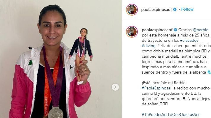 Barbie lanza muñecas en homenaje a Paola Longoria y Paola Espinosa - ESPN