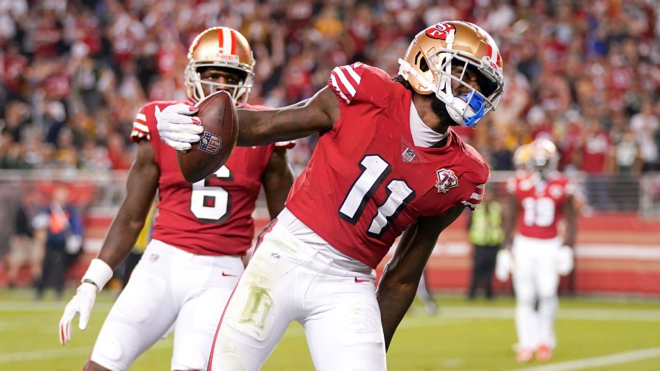Brandon Aiyuk isn't the 49ers' No. 1 receiver, but some tough ...