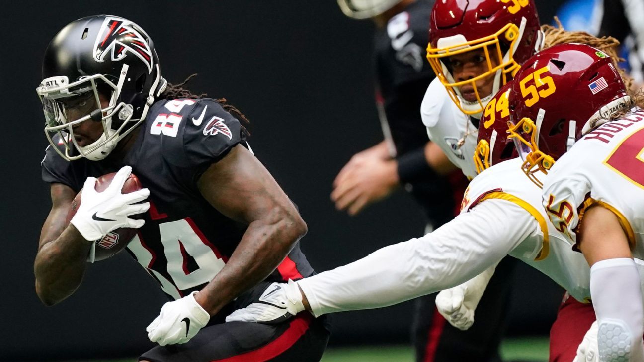 Atlanta Falcons, Washington trading big pass plays in wild start - ESPN