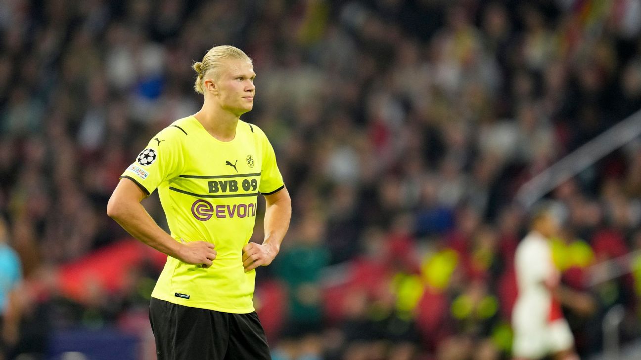 Dortmund's Erling Haaland out of action for "weeks" with hip muscle ...