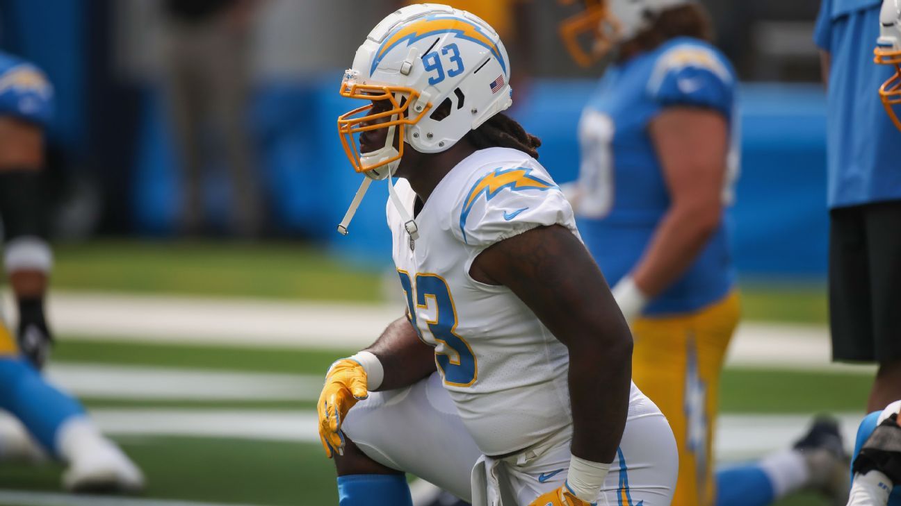 Chargers hoping return of Justin Jones bolsters struggling run defense ...