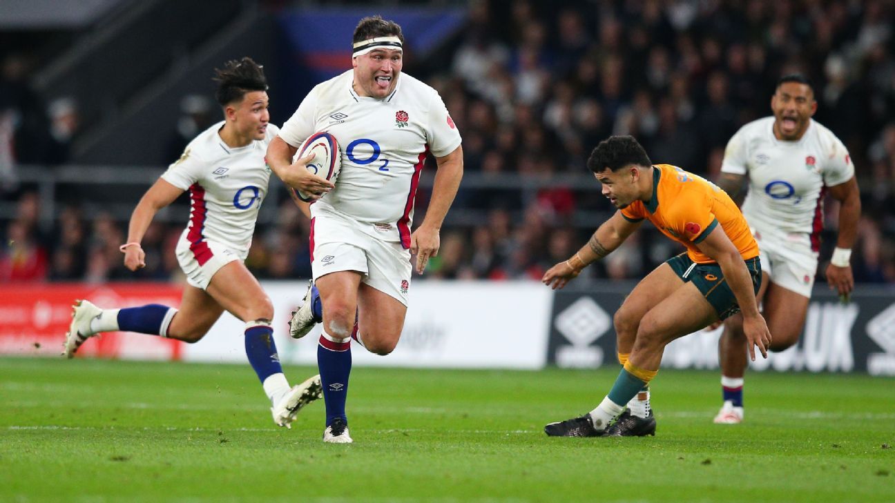 England claim emphatic victory over Australia as hooker Jamie Blamire ...