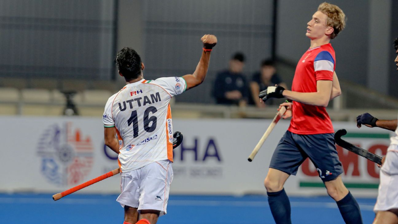 Sanjay's hat-trick goes in vain as France stun title holders India 5-4 ...