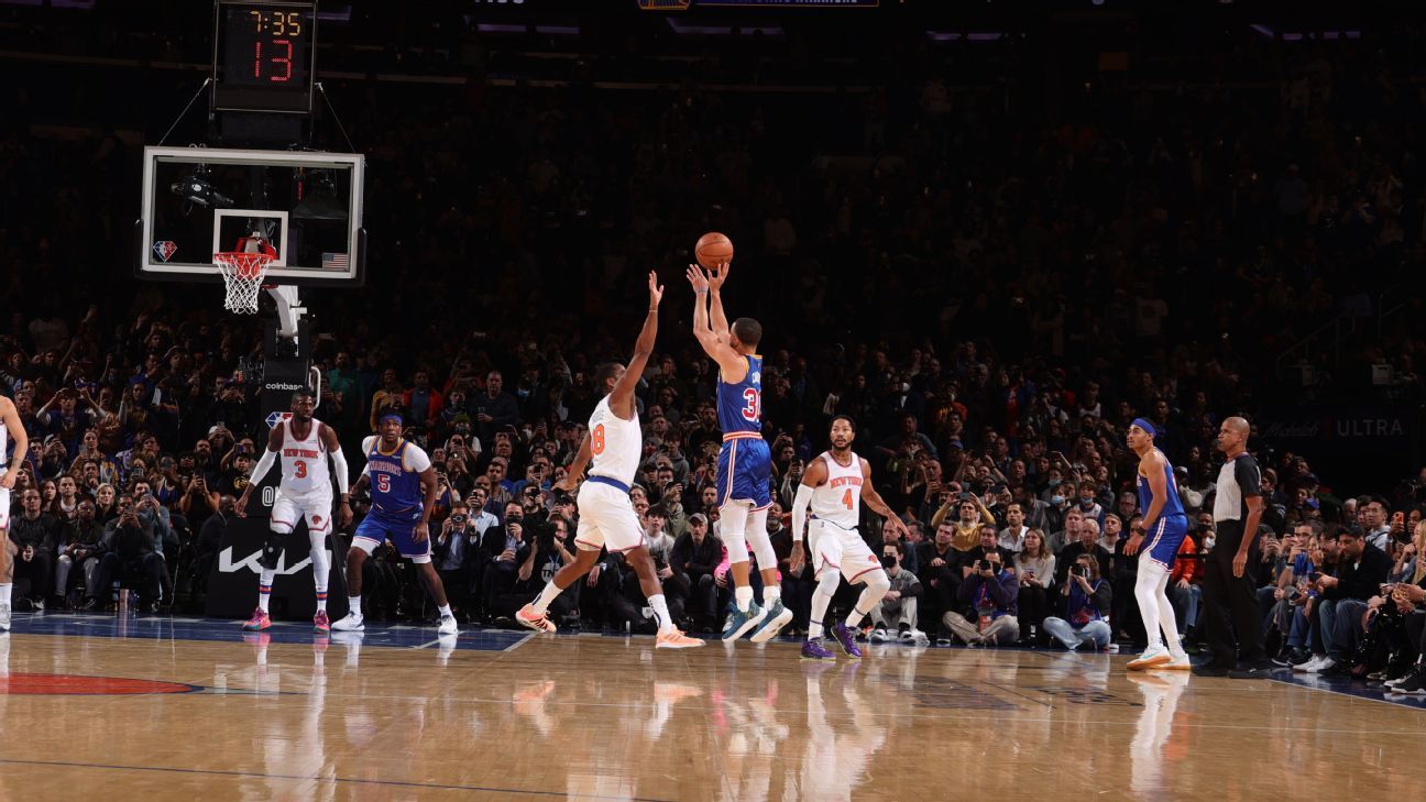 Stephen Curry es el máximo anotador de triples de la NBA - ESPN