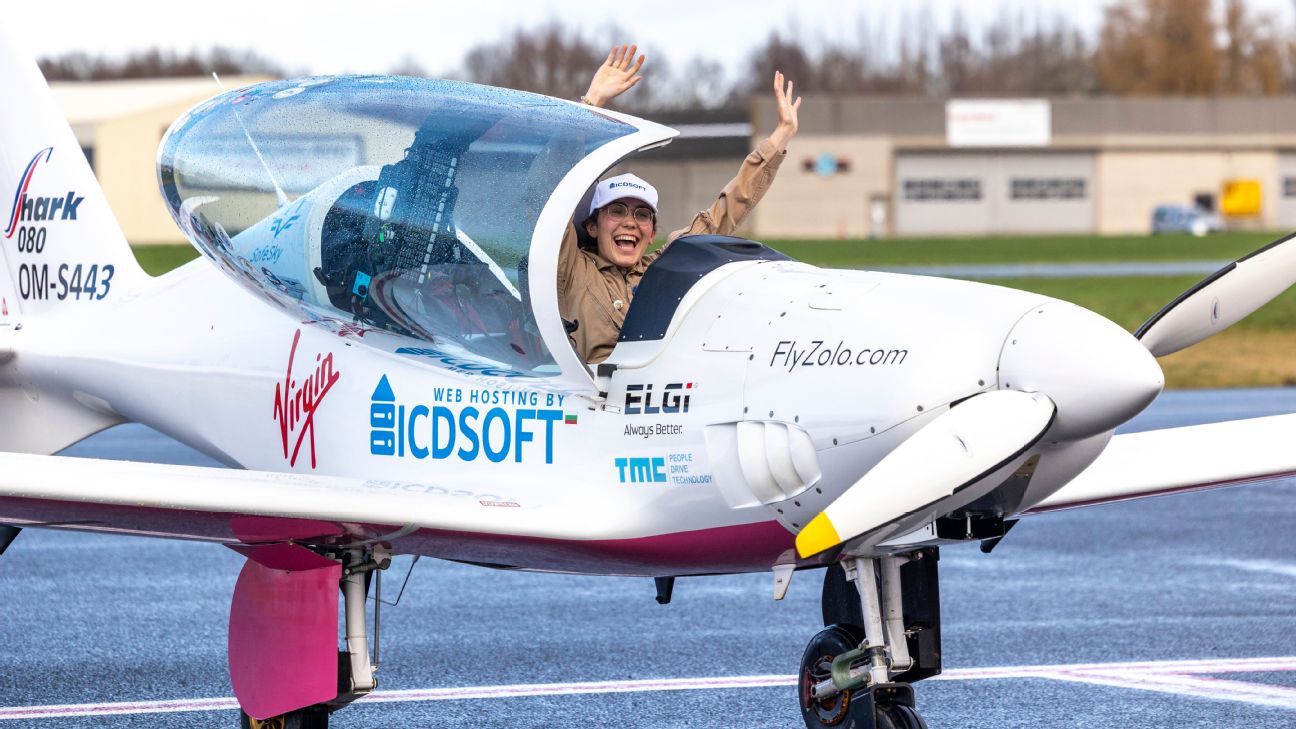 Belgian-British teenage pilot Zara Rutherford sets incredible record ...