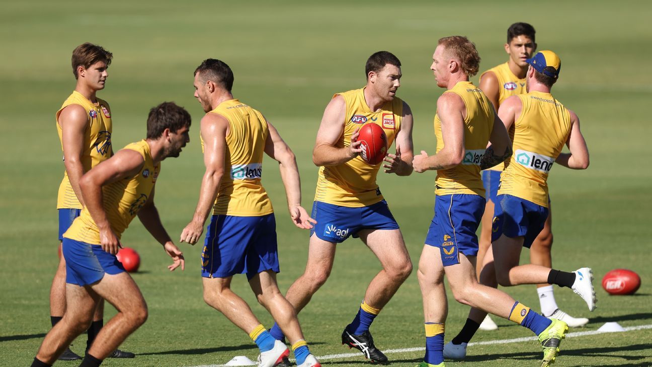 AFL Adam Simpson assuming West Coast Eagles destined for hubs - ESPN