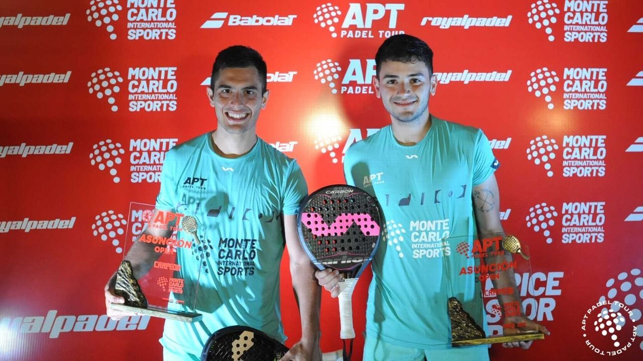 Pádel: los argentinos Arce y Dal Bianco estrenaron el Nº1 con título en el APT Open de Asunción ...