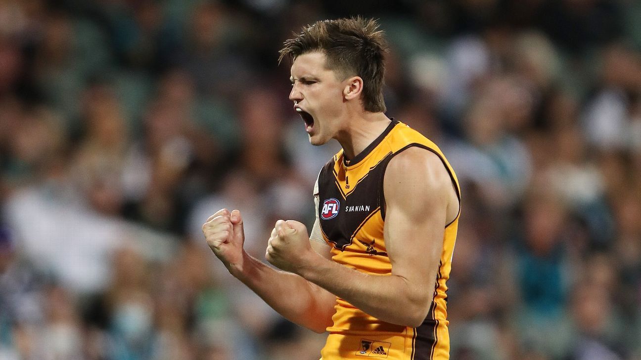 AFL Lewis stars as Hawthorn stun Port Adelaide - ESPN