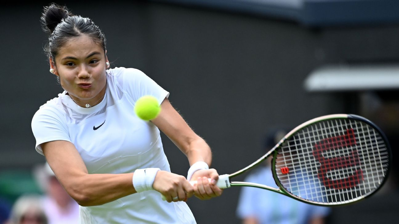 Después de dos años, Raducanu ganó en césped - ESPN